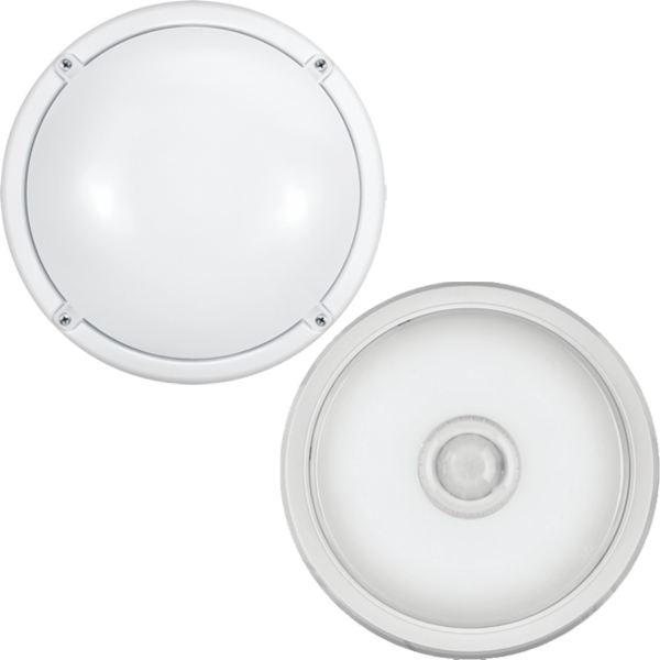Светильник ОНЛАЙТ 61 185 OBL-R1-14-4K-WH-IP40-LED-SNR (НПБ круг+датчик ...